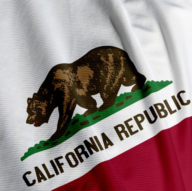 California Flag Closeup
