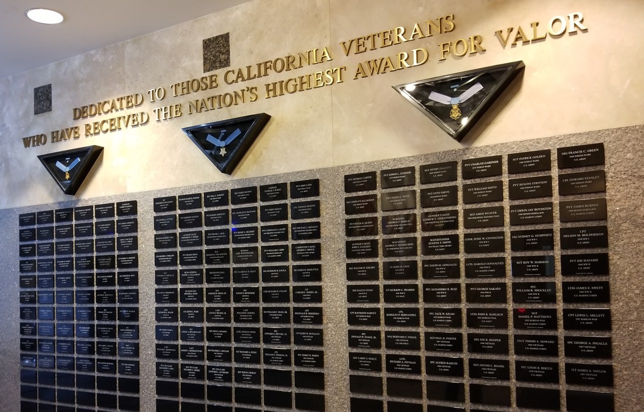 CalVet Medal of Honor Wall
