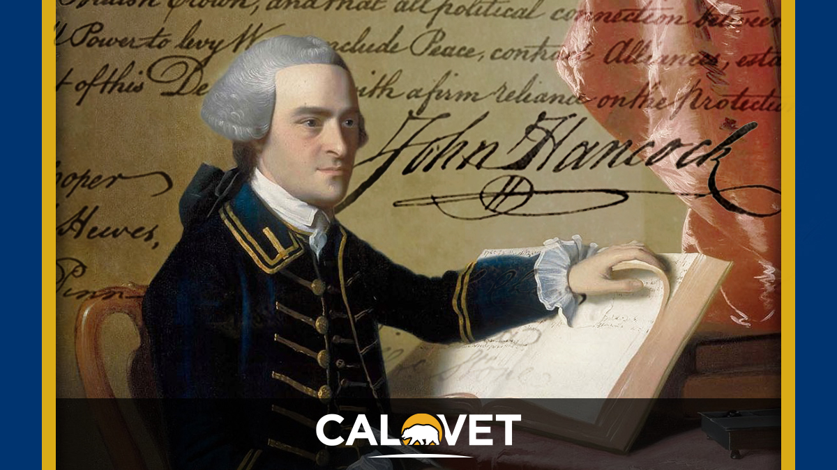 He Signed His John Hancock Right There, on the Declaration of ...